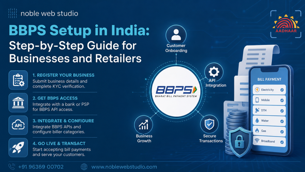 BBPS Setup in India: Guide for Businesses and Retailers | Noble Web Studio