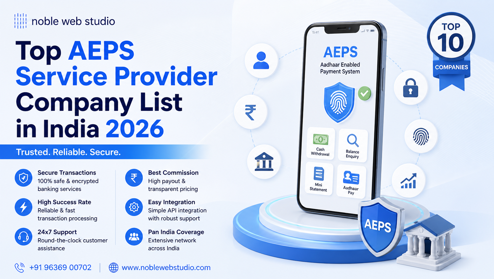 Top 10 AEPS Service Provider Company List in India 2026 | Highest ...